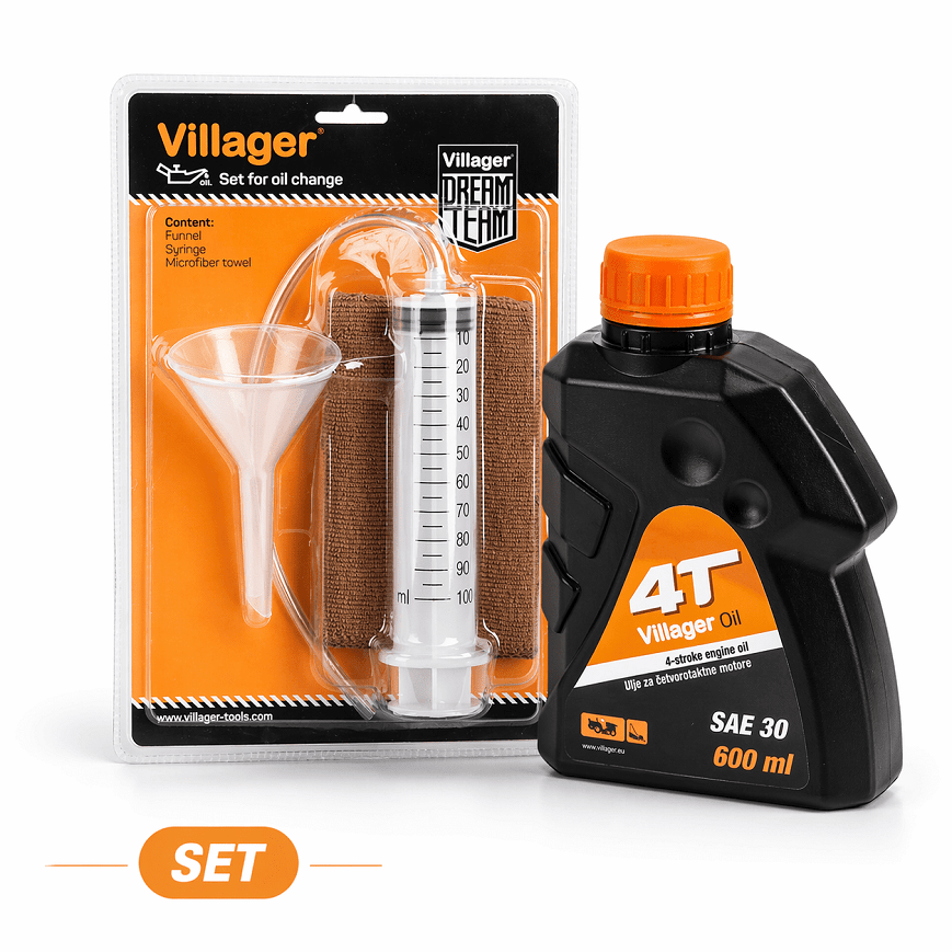 Villager set za zamenu ulja + 4T SAE 30 ulje 600 ml