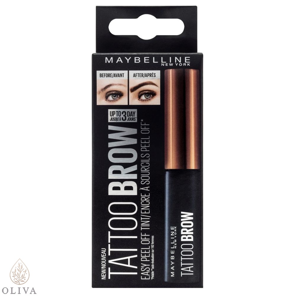 MAYBELLINE NEW YORK TATTOO BROW PEEL-OFF GEL ZA OBRVE U BOJI MEDIUM BROWN