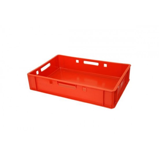 Lodna mesarska E1 600x400x125mm crvena