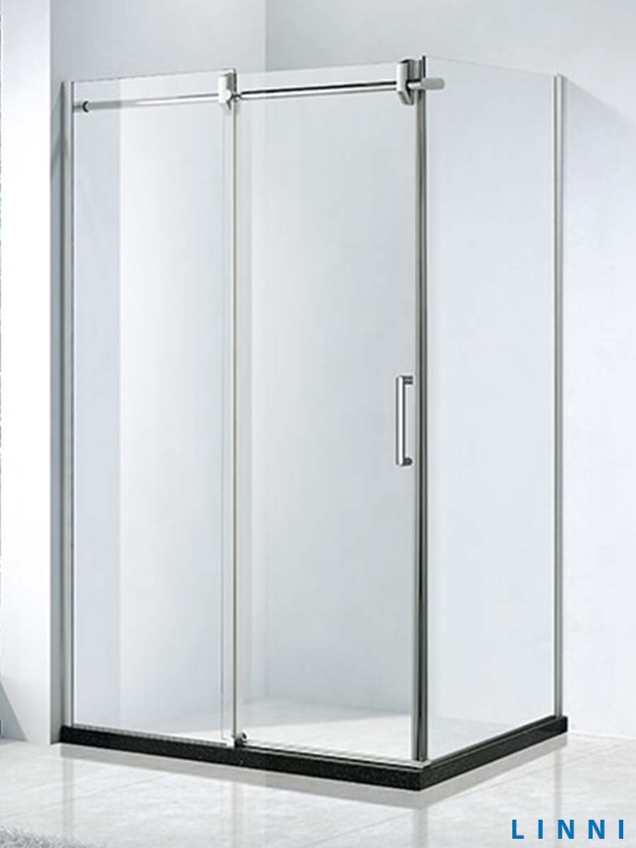 Tuš kabina Elegance Linni Leva srebrni ram 75x130x200cm providno staklo 8mm