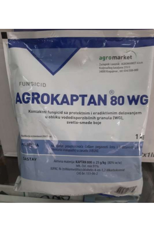 AGROKAPTAN 80 WG 1/1
Šifra: 4653 JM: KG