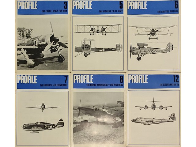 Aircraft Profile magazine -  LOT od 103 časopisa NOVO