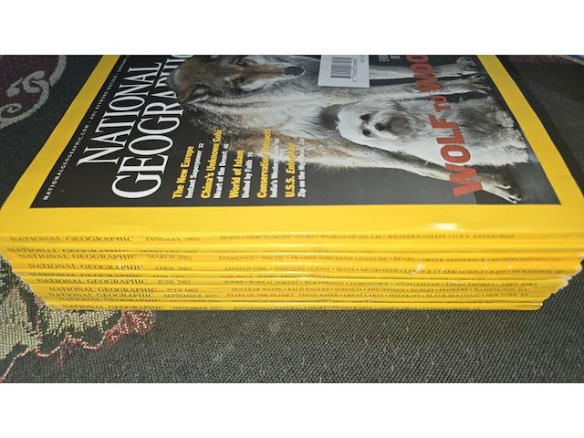 National Geographic, 10 brojeva komplet, 2002-ga
