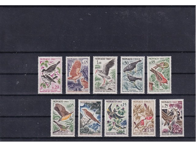 Monaco 1962 Fauna