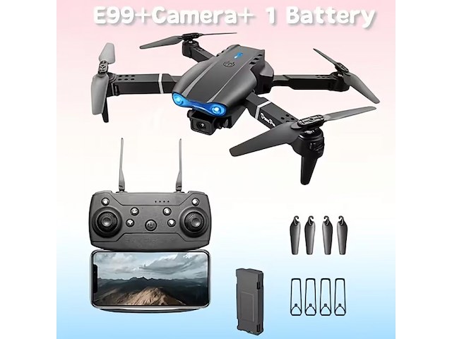 Dron E99 PRO, kamera, baterija + torba