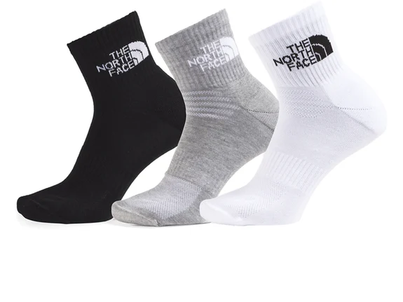 The North Face Muške sportske čarape MULTI SPORT CUSH QUARTER SOCK 3P