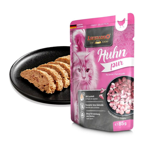 LEONARDO ADULT SOSIĆ ZA MAČKE PURE CHICKEN 85G – MONOPROTEINSKA ISHRANA SA PILETINOM