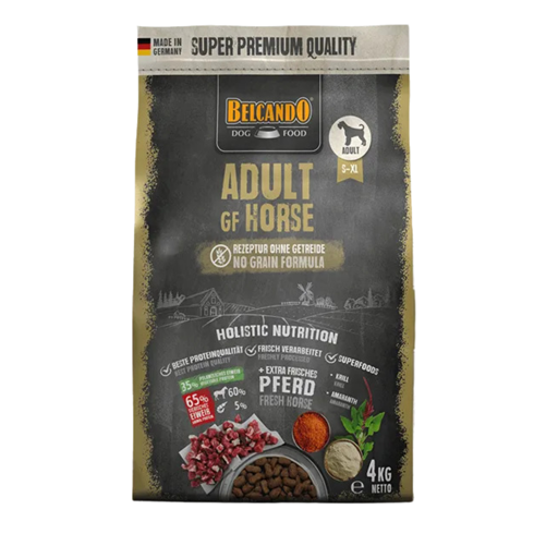 BELCANDO ADULT GRAIN FREE HORSE 4KG – MONOPROTEINSKA HRANA ZA PSE BEZ ŽITARICA