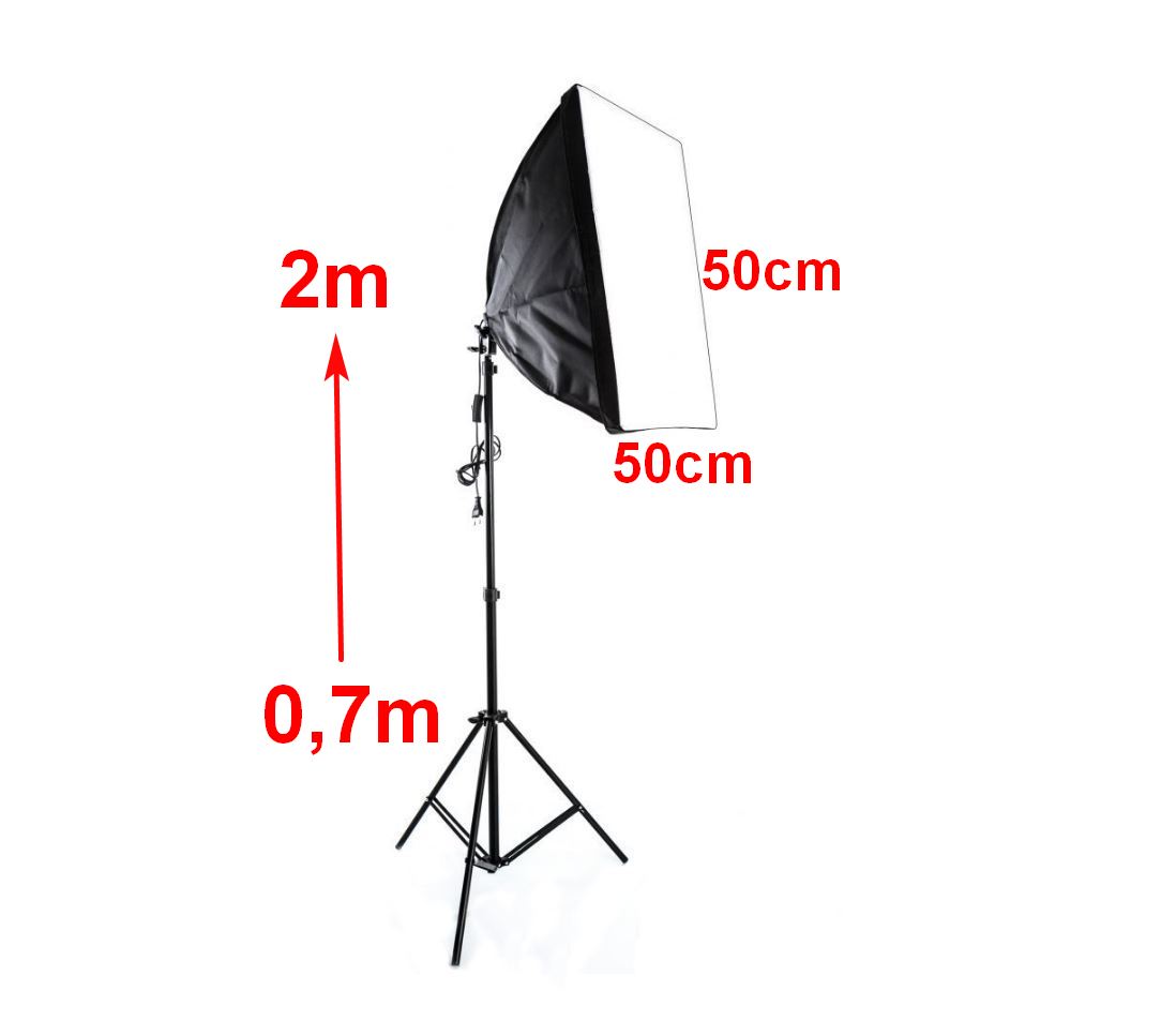Softbox 50x50cm sa stalkom 2m