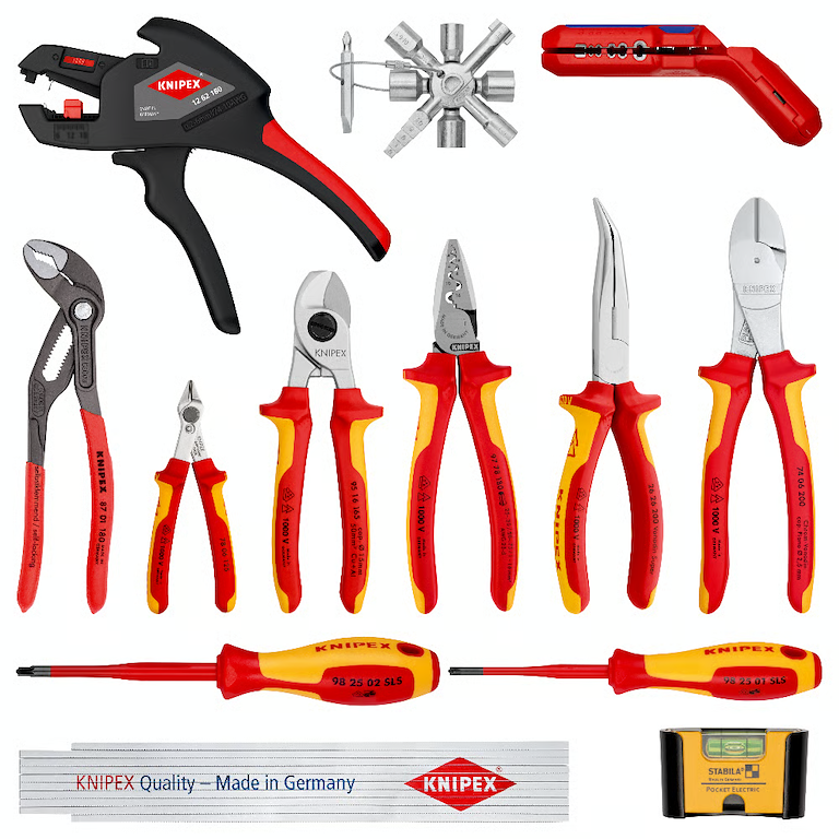 Knipex – 13-delni dopunski set alata „Electro 2“ – 00 20 90 V02