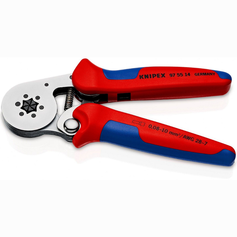 Knipex – Hromirana samopodešavajuća klešta za hilzne 0,08 – 10 / 16 mm² – 97 55 14