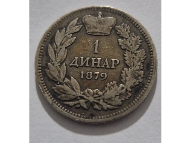 1 dinar 1879 Srebro