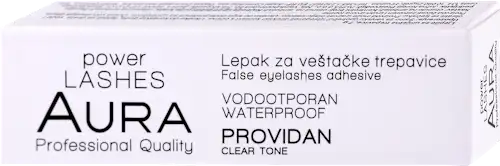 AURA
Power Lashes lepak za veštačke trepavice – prozirno, 1 kom