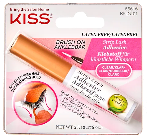 KISS
STRIP LASH Clear lepak za veštačke trepavice, 1 kom