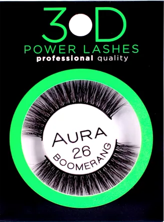 AURA
3D Power Lashes veštačke trepavice - 26 BOOMERANG, 1 kom