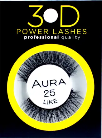 AURA
3D Power Lashes veštačke trepavice - 23 LIKE, 1 kom