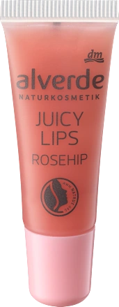 alverde NATURKOSMETIK
JUICY LIPS, sjaj za usne, šipak, 8 ml