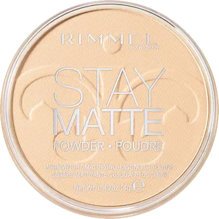 RIMMEL LONDON
Puder u kamenu, STAY MATTE- 001 Transparent, 14 g