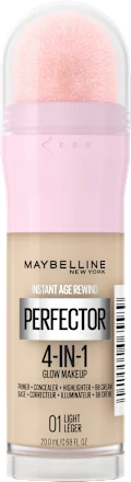 MAYBELLINE NEW YORK
4-in-1 GLOW PERFECTOR INSTANT ANTI AGE - tečni puder 01 LIGHT, 1 kom