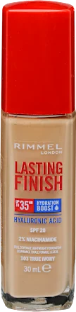 RIMMEL LONDON
Tečni puder Lasting Finish 25H - 103 True Ivory, 30 ml