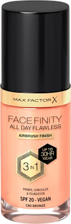 MAX FACTOR
FACE FINITY ALL DAY FLAWLESS 3IN1 tečni puder - C80 BRONZE, SPF20, 30 ml