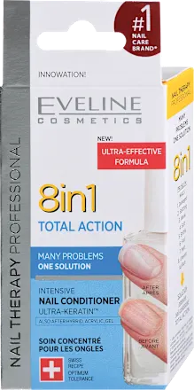 EVELINE COSMETICS
TOTAL ACTION 8 u 1 - lak za nokte, 12 ml