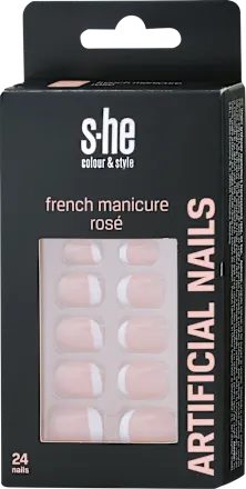 s-he colour&style
french manicure rosé Veštački nokti, 1 kom