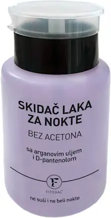 FITOGAL
SKIDAČ LAKA ZA NOKTE BEZ ACETONA - sa pumpicom, 125 ml