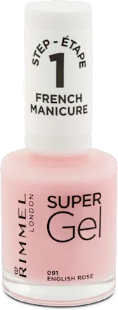 RIMMEL LONDON
SUPER Gel FRENCH MANICURE lak za nokte - 091 ENGLISH ROSE, 12 ml