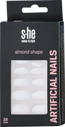 s-he colour&style
almond shape Veštački nokti, 1 kom