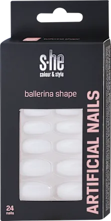 s-he colour&style
ballerina shape Veštački nokti, 1 kom