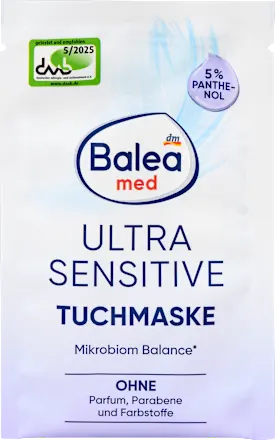 Balea med
ULTRA SENSITIVE maska za lice u obliku maramice, 1 kom