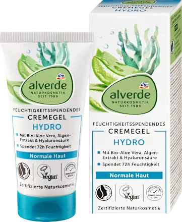 alverde NATURKOSMETIK
Hydro krem-gel za lice, 50 ml