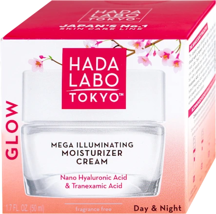 HADA LABO TOKYO
GLOW MEGA ILLUMINATING hidratantna krema za lice, 50 ml