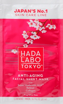 HADA LABO TOKYO
ANTI AGING maska za lice u maramici, 1 kom
