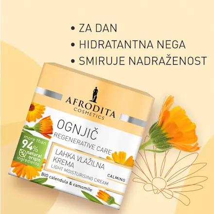 AFRODITA
CALENDULA hidratantna krema za lice, 50 ml