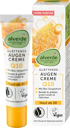 alverde NATURKOSMETIK
Q10 gel za područje oko očiju, 15 ml