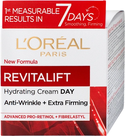 L'ORÉAL PARiS REVITALIFT
Revitalift dnevna krema za lice Anti-Wrinkle+Firming, 50 ml