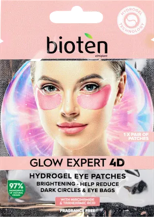 bioten
GLOW EXPERT 4D HYDROGEL maska za područje ispod očiju, 1 par, 1 kom