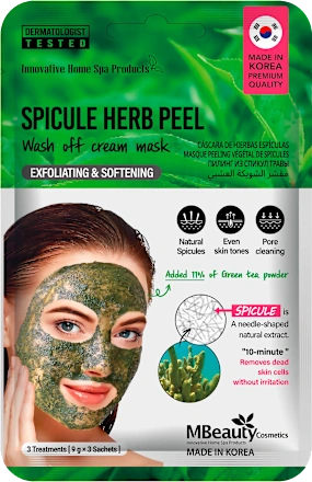 MBeauty
SPICULE HERB PEEL maska za piling lica, 1 kom