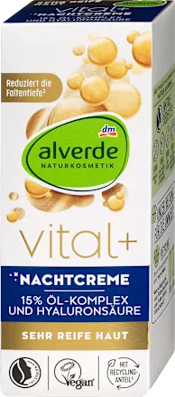 alverde NATURKOSMETIK
Vital+ noćna krema, 50 ml