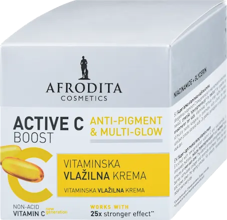 AFRODITA
ACTIVE C BOOST vitaminska hidratantna krema za lice, 50 ml