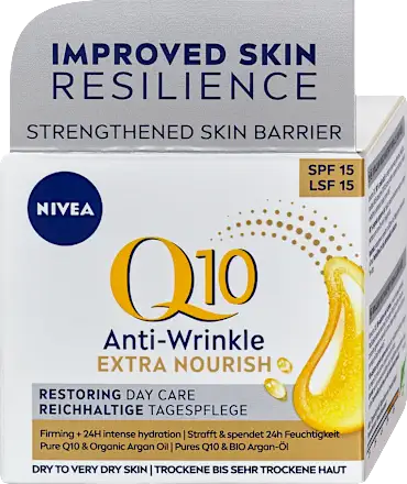 NIVEA
Q10 EXTRA NOURISH - dnevna krema protiv bora, SPF 15, 50 ml