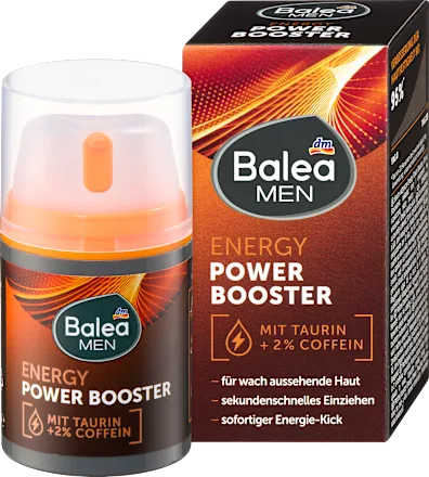 Balea MEN
ENERGY POWER BOOSTER gel krema za lice, 50 ml
