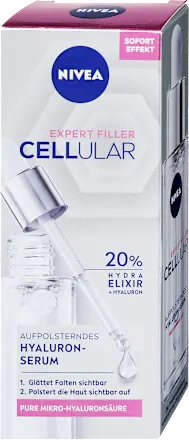 NIVEA
EXPERT FILLER CELLULAR - 20% HYDRA ELIXIR + HYALURON serum za lice, 30 ml