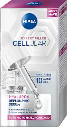 NIVEA
CELLULAR EXPERT FILLER hijaluronski serum za lice, 15 ml