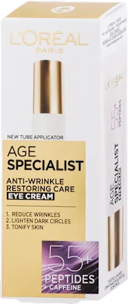 L'ORÉAL PARiS
AGE SPECIALIST 55+ krema za područje oko očiju - peptidi i kofein, 15 ml