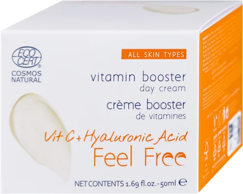 Feel Free
Vitamin C + Hijaluronska kiselina dnevna krema za lice, 50 ml