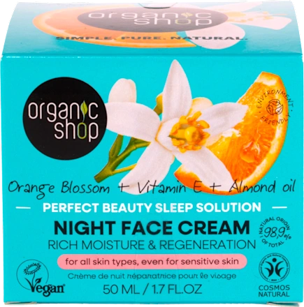 organic shop
PERFECT BEAUTY SLEEP SOLUTION noćna krema za lice, 50 ml