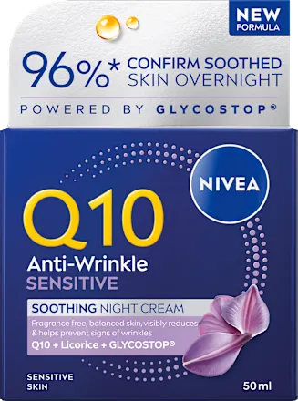 NIVEA
Q10 Sensitive noćna krema protiv bora, 50 ml
